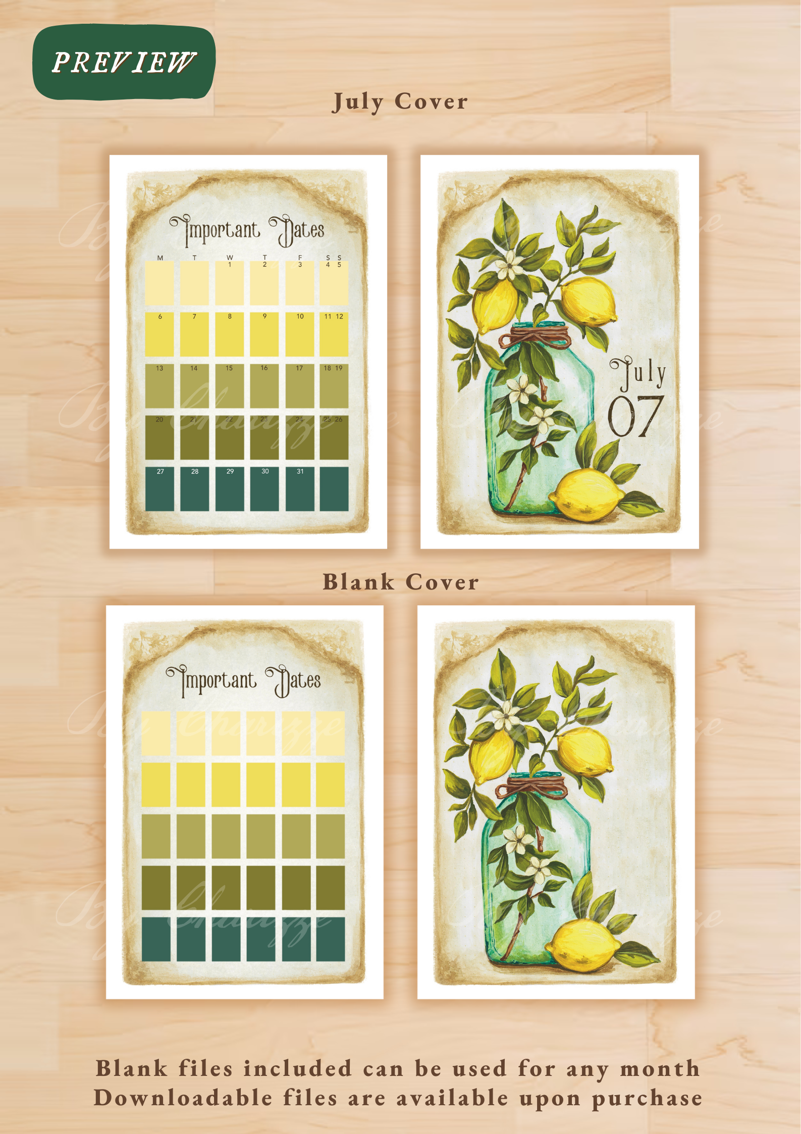 Fruits • Printable / Downloadable Bullet Journal Setup, Digital Planner ...