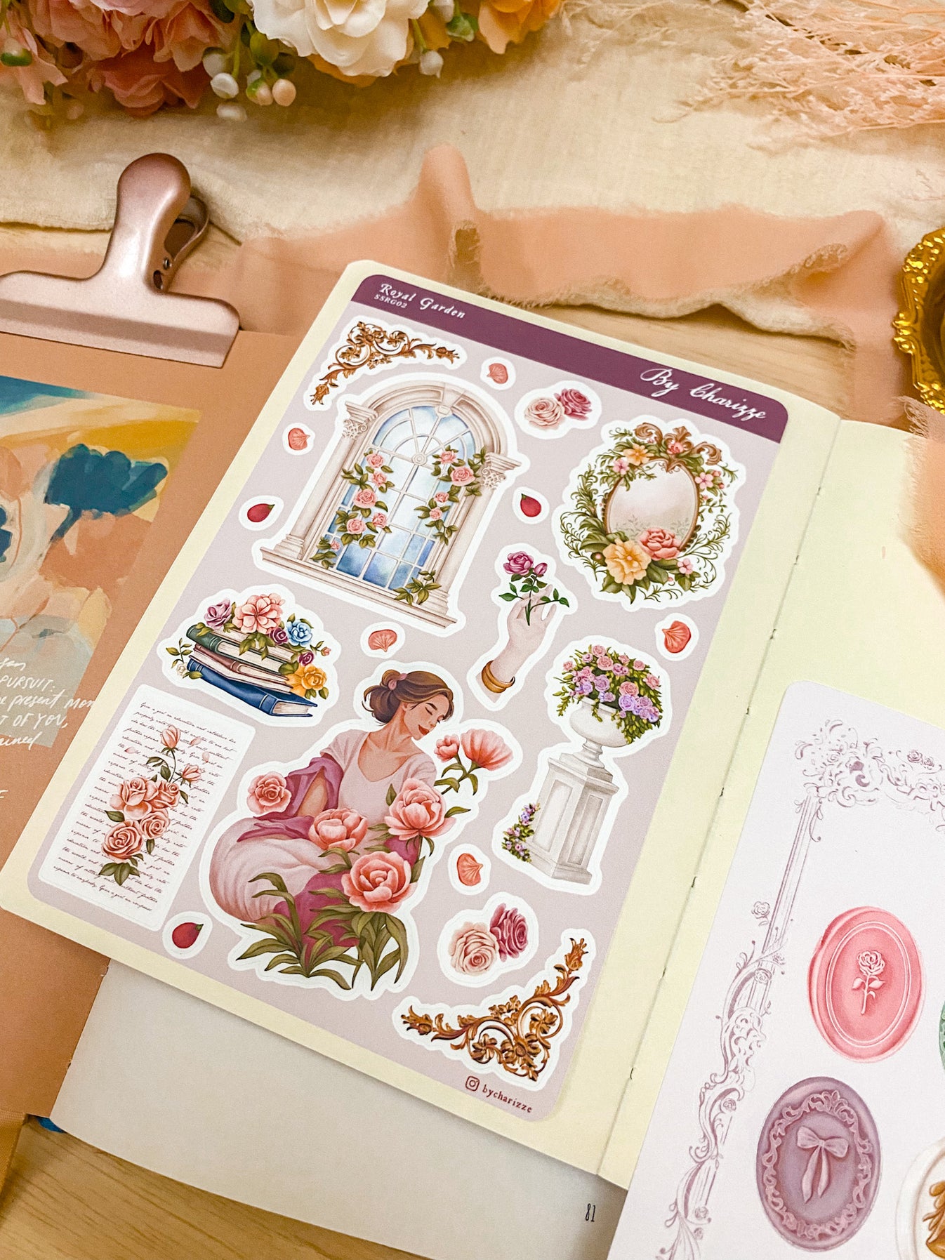 Royal Garden - Journal Stickers 02 Princess Themed Journaling Planner ...